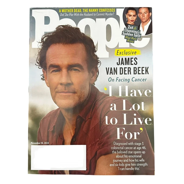 PEOPLE MAGAZINE NOVEMBER 18 2024 James Van Der Beek on Facing Cancer ...