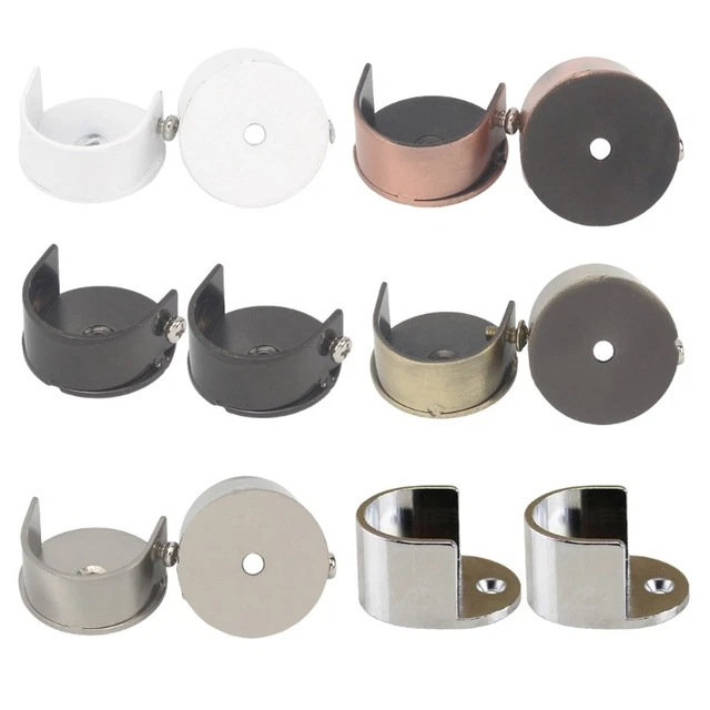 CURTAIN ROD BRACKET Alloy Curtain Rods Brackets for 28mm Rods Home ...