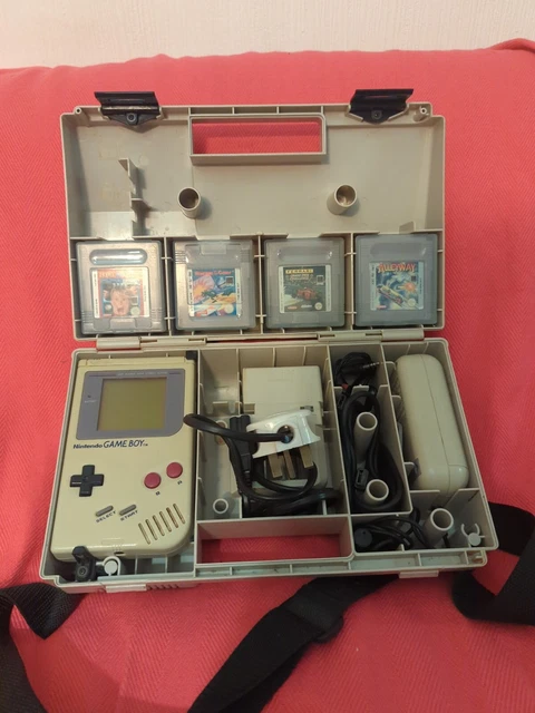 ORIGINAL 1989 GAMEBOY Nintendo DMG001 with ASCII Carry All DLX Case and ...