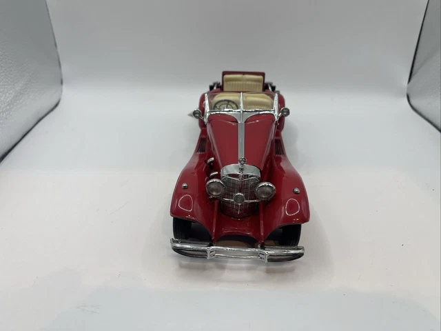 FRANKLIN MINT -1935 Red Mercedes Benz 500k Special Roadster - 1:24 Scale Diecast $22.50 ...