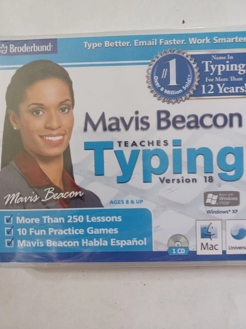 MAVIS BEACON TEACHES Typing Version 18 (Windows/MAC) - Brand New ...