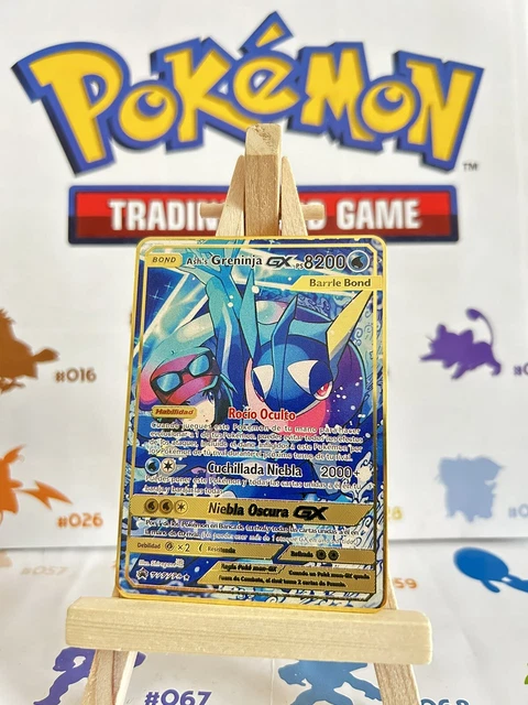 POKEMON GOLD METAL Card Ash's Greninja Fun Art Card/ Best Gift Pokemon ...