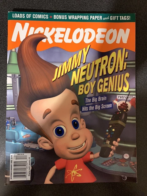 NICKELODEON MAGAZINE, DECEMBER/JANUARY 2002, Jimmy Neutron Boy Genius £ ...