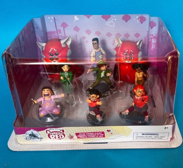 2022 DISNEY PIXAR Turning Red Deluxe 9 Figure Set Gift Toys Playset ...