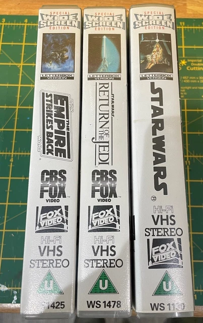 STAR WARS TRILOGY VHS Box Set Widescreen Original Theatrical Versions £ ...