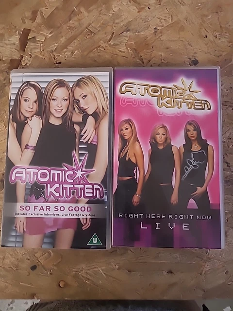 ATOMIC KITTEN..VHS.. SO Far So Good And Right Hear Right Now Live. Both ...