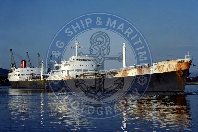 SHIP PHOTO - 1958 Built Shell Tanker ABIDA - 6X4 (10X15) Photograph £3. ...