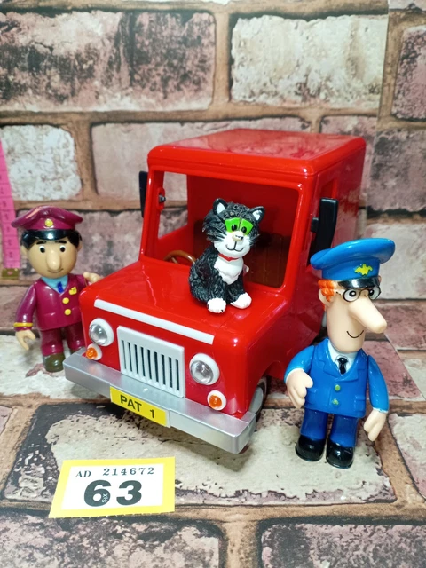 VINTAGE POSTMAN PAT & Jess Van & Figure AJ Royal Mail Red Van PAT 1 Toy ...