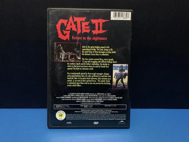 GATE II RETURN To The Nightmare DVD + Insert Horror Near MINT Louis ...