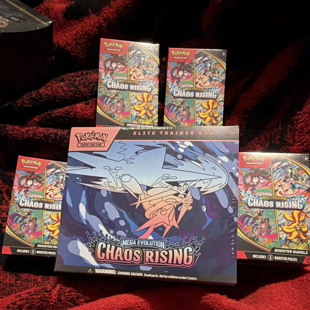 POKÉMON TCG MEGA Evolution: Chaos Rising Elite Trainer Box + Booster ...