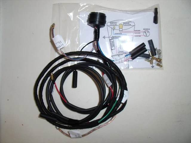 BSA BANTAM D1 - D7 Wiring Harness AC Only. (Direct Lighting)With Wipac ...