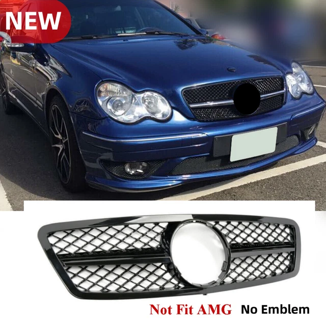 FOR 01-07 MERCEDES C-Class W203 C230 C240 C280 C320 All Black Front ...