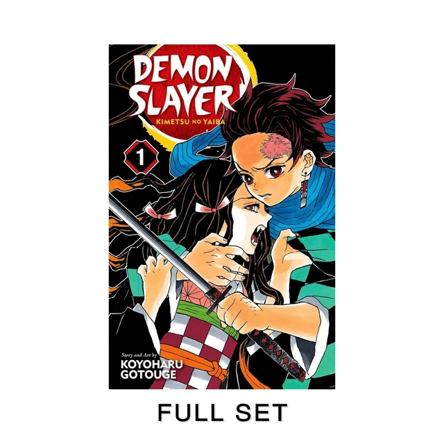 DEMON SLAYER COMIC Kimetsu No Yaiba Manga Volume 1-23 Full Set English ...