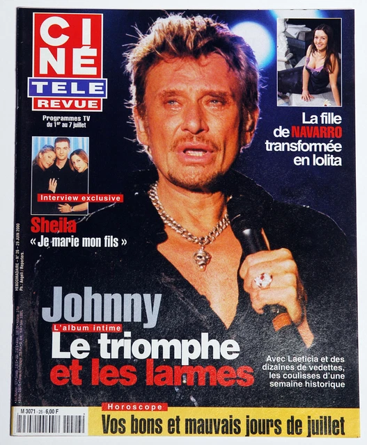 MAGAZINE CINE REVUE n° 26, Johnny HALLYDAY, SHEILA, Emmanuelle BOIDRON ...