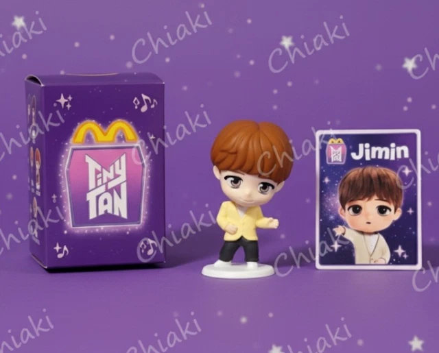 2025 MCDONALD'S JIMIN TINY TAN x BTS 2025 Happy Meal Toy Throwback Edition £8.92 - PicClick UK