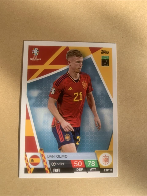 CARTA DANI OLMO Euro 2024 #ESP 17. Nuovo EUR 3,27 - PicClick IT