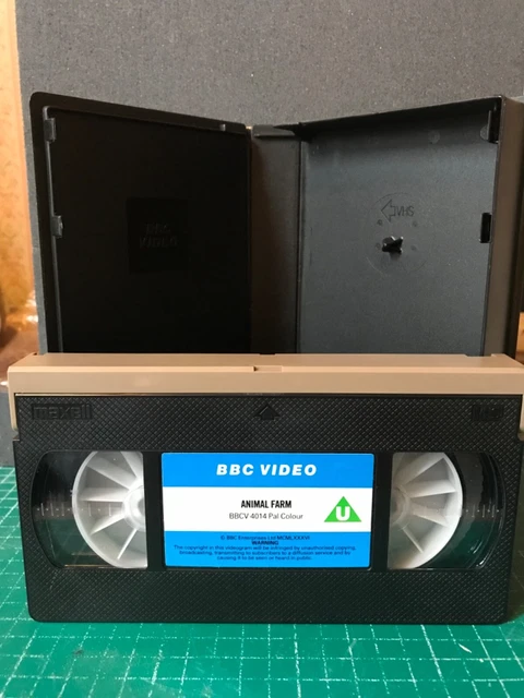 ANIMAL FARM 1986 VHS Tape George Orwell Animated Film RARE 1980s BBC ...