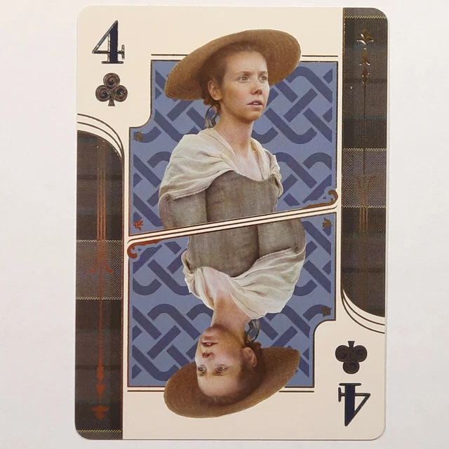 2020 OUTLANDER 4 playing card GOLD parallel - 4 of clubs - Lauren Lyle ...