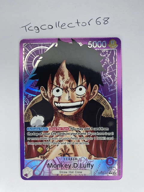 MONKEY D LUFFY OP05-060 ALT ART Leader - One Piece TCG Awakening Of The New Era EUR 59,10 ...