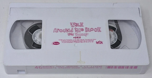 BARNEY WALK AROUND the Block with Barney VHS 1999 Classic Collection ...