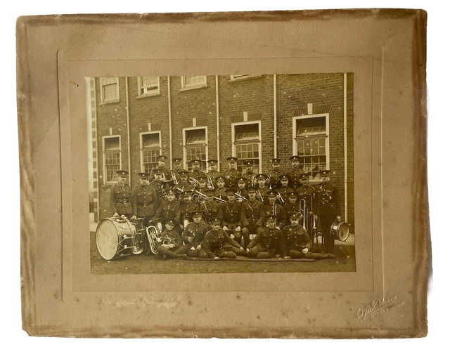 WW1 DLI DURHAM Light Infantry Band Original Antique Card Backed ...