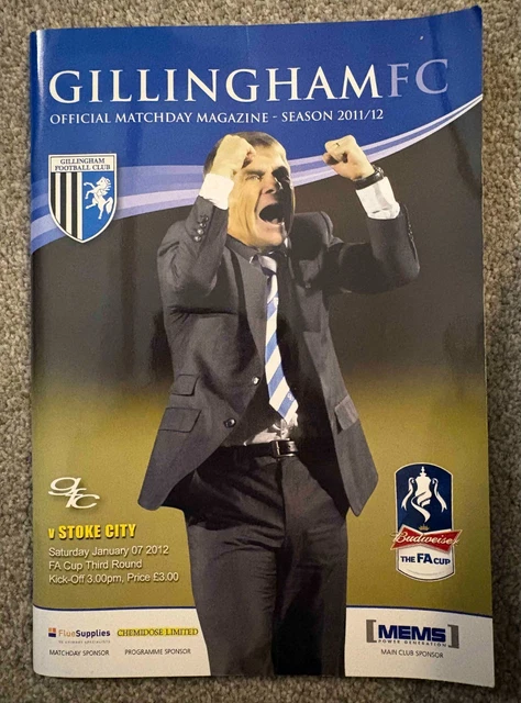 GILLINGHAM FC FOOTBALL programmes, Miscellaneous, SELECT FROM LIST £2. ...