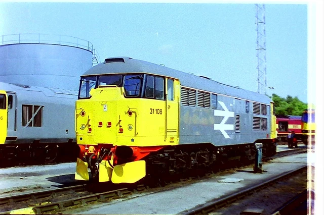 35MM RAILWAY COLOUR Negative Class 31 108 at Old Oak Common £1.95 ...