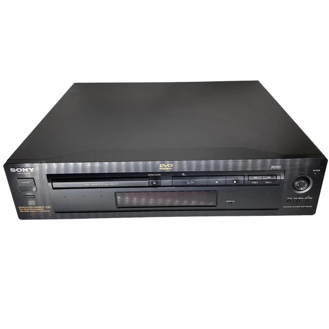 SONY DVP-S3000 SINGLE Disc DVD/CD/VCD Player w/Digital Out No Remote ...