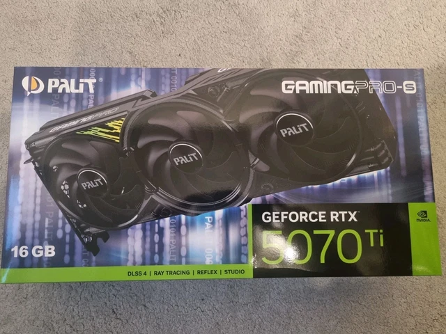 PALIT NVIDIA GEFORCE RTX 5070 Ti 16GB GDDR7 GamingPro-S Blackwell ...