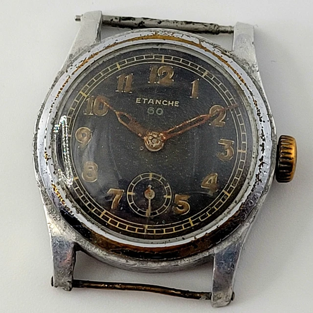 WW2 GERMAN ARMY Dh Watch Etanche Military Officers Army Wristwatch ...