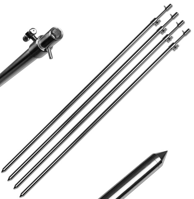 1 - 4 Stück Edelstahl Rutenhalter Bankstick rod pod Erdspeer 30-90cm 9.5/6mm EUR 8,99 - PicClick DE