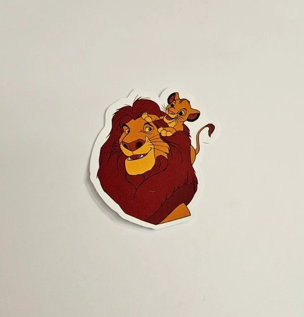 SIMBA & MUFASA Cute Laptop Sticker The Lion King Waterproof Skateboard ...
