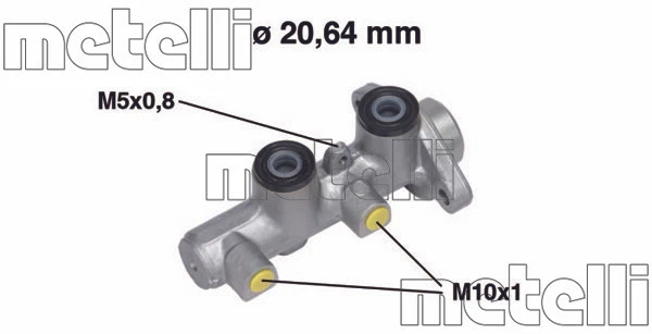 MAÎTRE CYLINDRE DE frein METELLI 05-0514 pour CHEVROLET, DAEWOO EUR 49 ...
