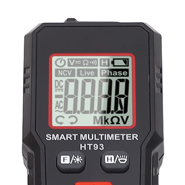 DIGITAL MULTIMETER VOLTAGE Tester 4000 Counts Phase Sequence Live Wire ...