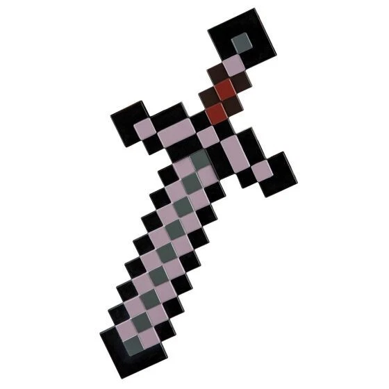 DISGUISE MINECRAFT NETHERITE Sword Video Game Halloween Costume Prop ...