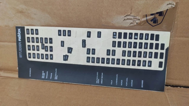 REVOX RECEIVER TUNER B760 B780 Adesivo Sticker incompleto originale #2 ...