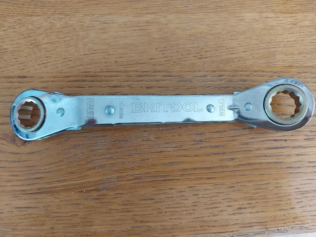 BRITOOL OFFSET RATCHETING Box Wrench/Spanner 15 X 17Mm - Rbom1517 ...