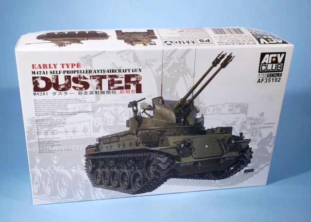 AFV CLUB AF35192 Early Type M42A1 Self Propelled Gun Duster 1/35 Scale ...