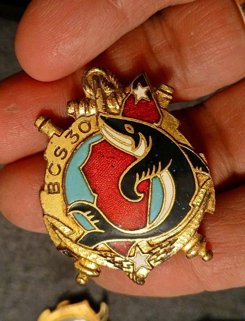 INSIGNE MILITAIRE BCS 30 Madagascar Troupe Coloniale French Army Badge ...