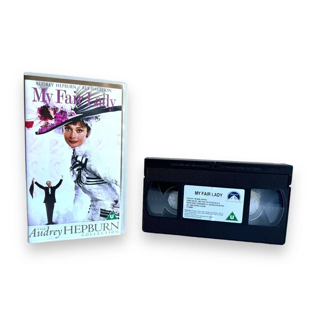 MY FAIR LADY VHS Video Audrey Hepburn Rex Harrison Cassette Tape Movie ...