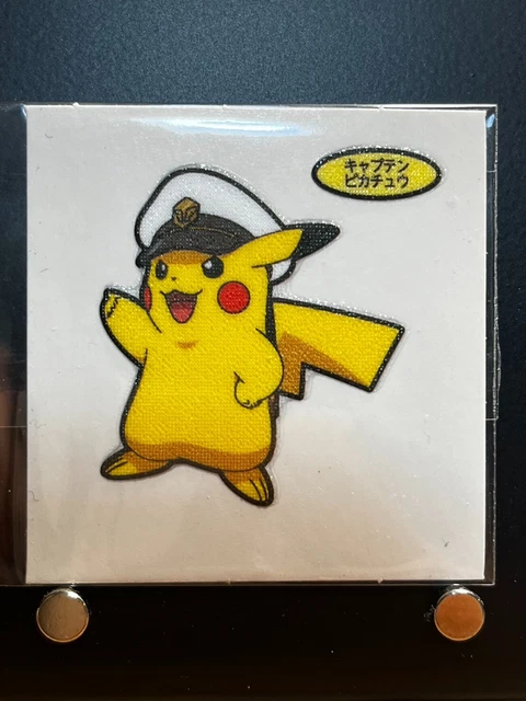 CAPTAIN PIKACHU POKEMON Sticker Daiichi bread Pan Deco Chara Japan 202 ...