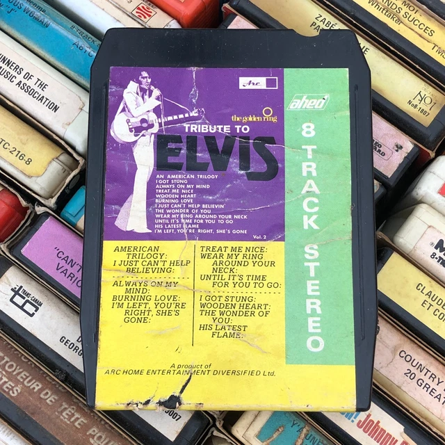 TRIBUTE TO ELVIS Vol.2 The Golden Ring, Lear Jet Stereo 8 Track Tape $9 ...