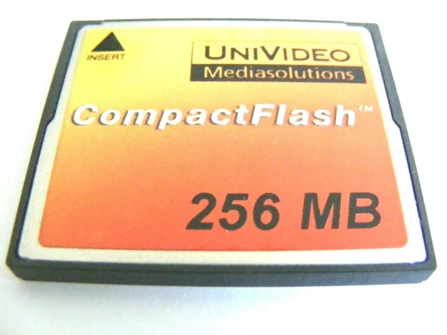 256MB COMPACT FLASH Card ( 256 MB CF Karte ) UNIVIDEO gebraucht EUR 5 ...