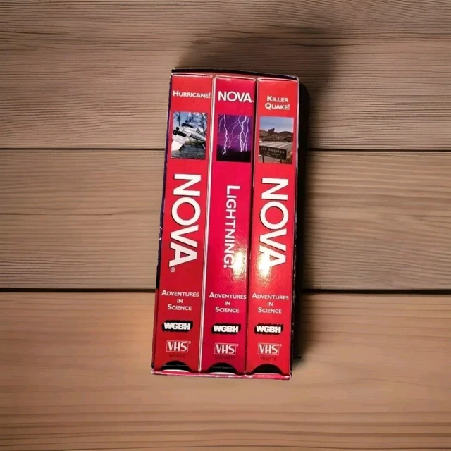 NOVA NATURES FURY VHS Box Set (Lightning!, Hurricane!, & Killer Quake ...