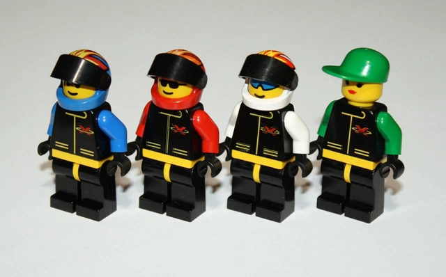 LEGO CLASSIC TOWN Extreme Team Racer Minifigures - 4 Color Set Vintage ...