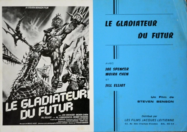 LE GLADIATEUR DU FUTUR ENDGAME BRONX LOTTA FINALE Joe D'Amato1983 SYNOPSIS 24x31 EUR 10,00 ...
