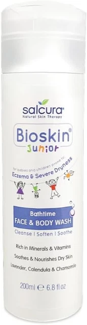 SALCURA NATURAL SKIN Therapy, Bioskin Junior Face & Body Wash, Low ...