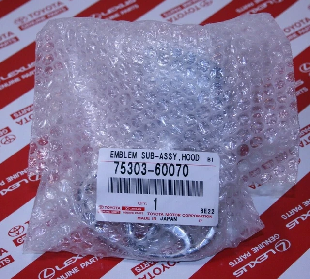 &JDM& LAND CRUISER 100 Series Front Hood Emblem - 75303-60070 Genuine ...