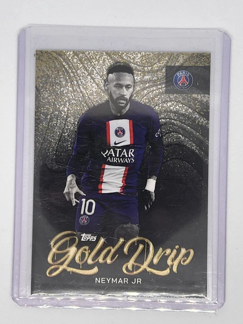 TOPPS PSG PARIS Saint Germain Team Set Neymar Jnr Gold Drip Card EUR 4 ...