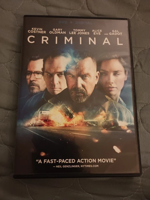 CRIMINAL (DVD, 2016) DEVIN COSTNER GARY OLDMAN TOMMY LEE JONES GAL ...